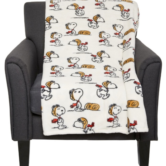 Berkshire Blanket | Bedding | Snoopy Throw Blanket Red Baron Plush ...